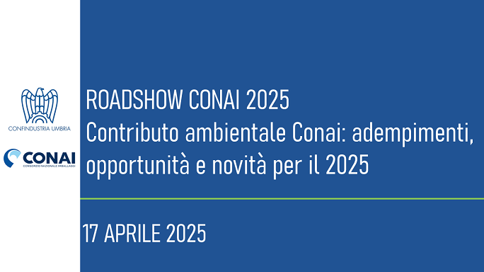 Roadshow CONAI 2025. Webinar “Contributo ambientale Conai: adempimenti, opportunità e novità per ...